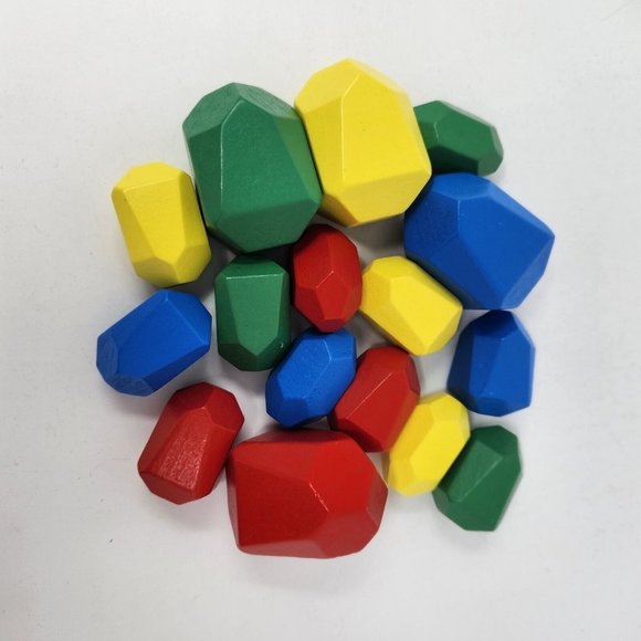 Unbranded | Toys | 6 Pcs Preschool Wooden Blocks Colorful Stacking ...